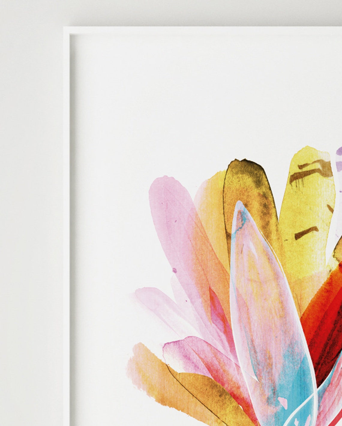 Large Botanical Painting Large Abstract Art Large Wall Art | Etsy