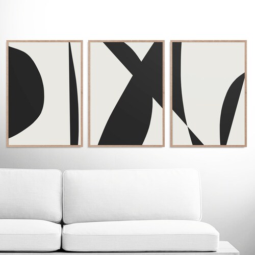 Printable Abstract Art Instant Download Art Black and White - Etsy