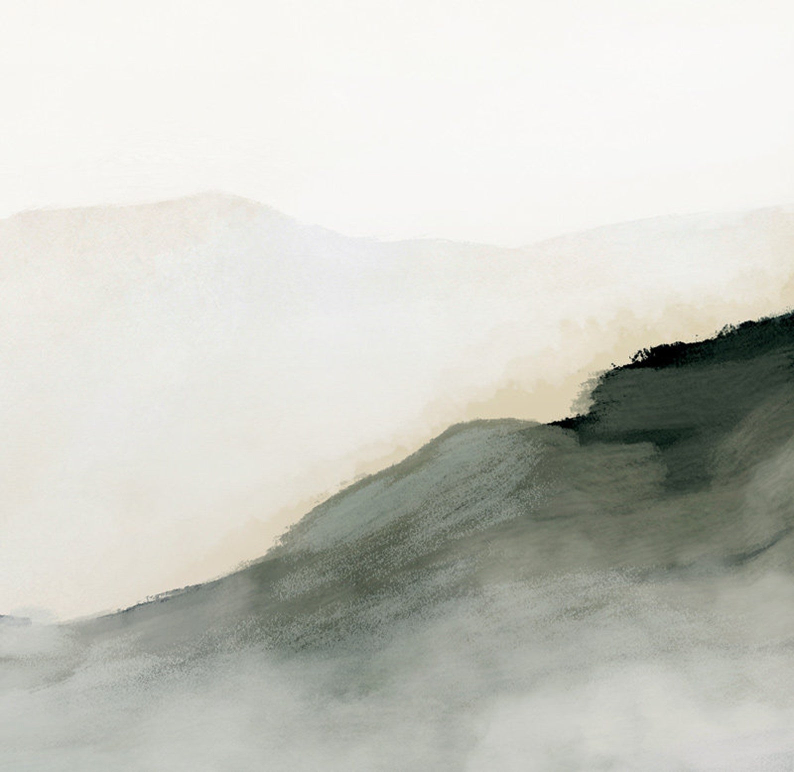 Abstract Landscape Painting DIGITAL DOWNLOAD Large Abstract - Etsy