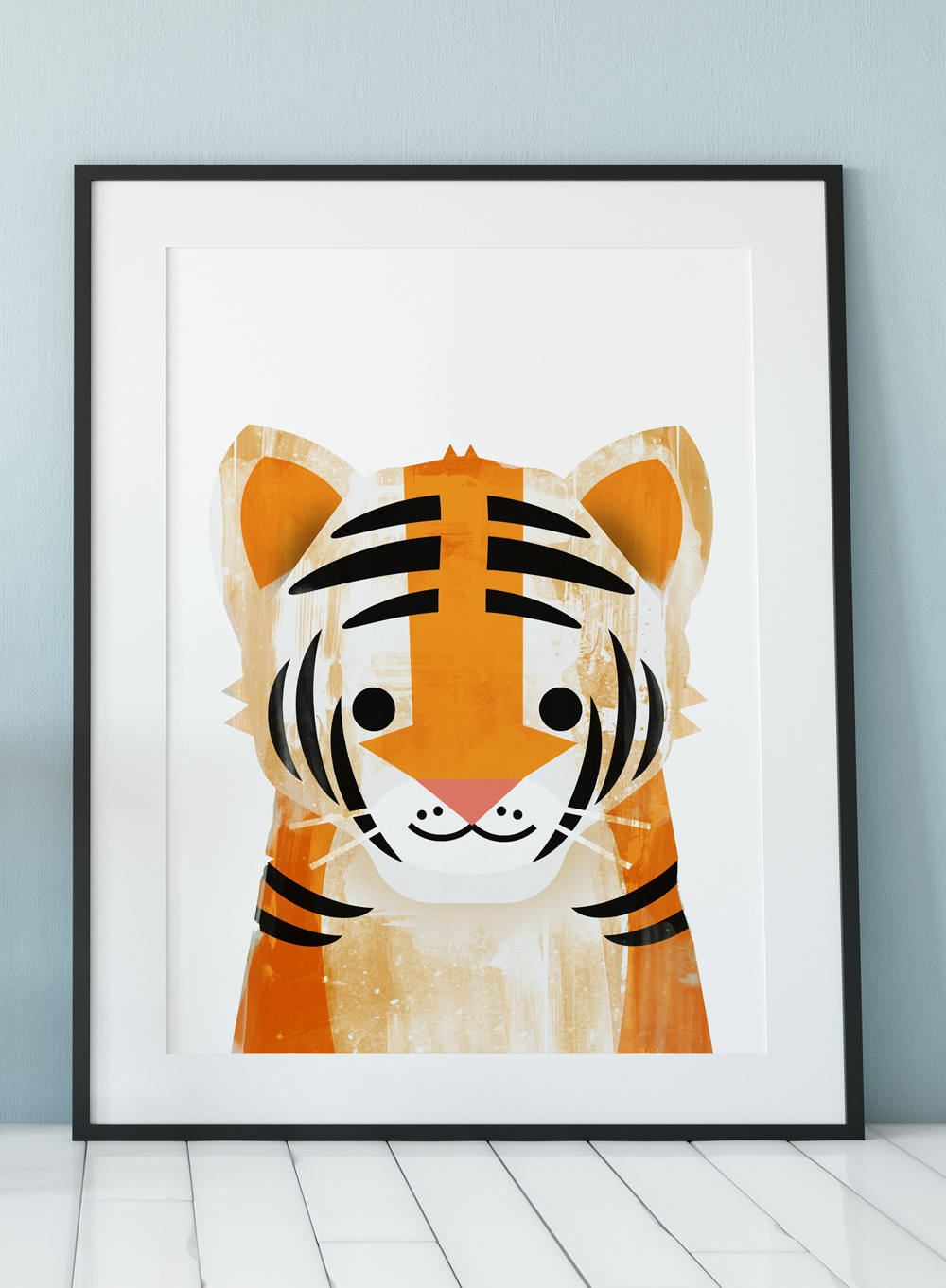 Tiger Print large wall art Tiger Art Printable Art Kids | Etsy