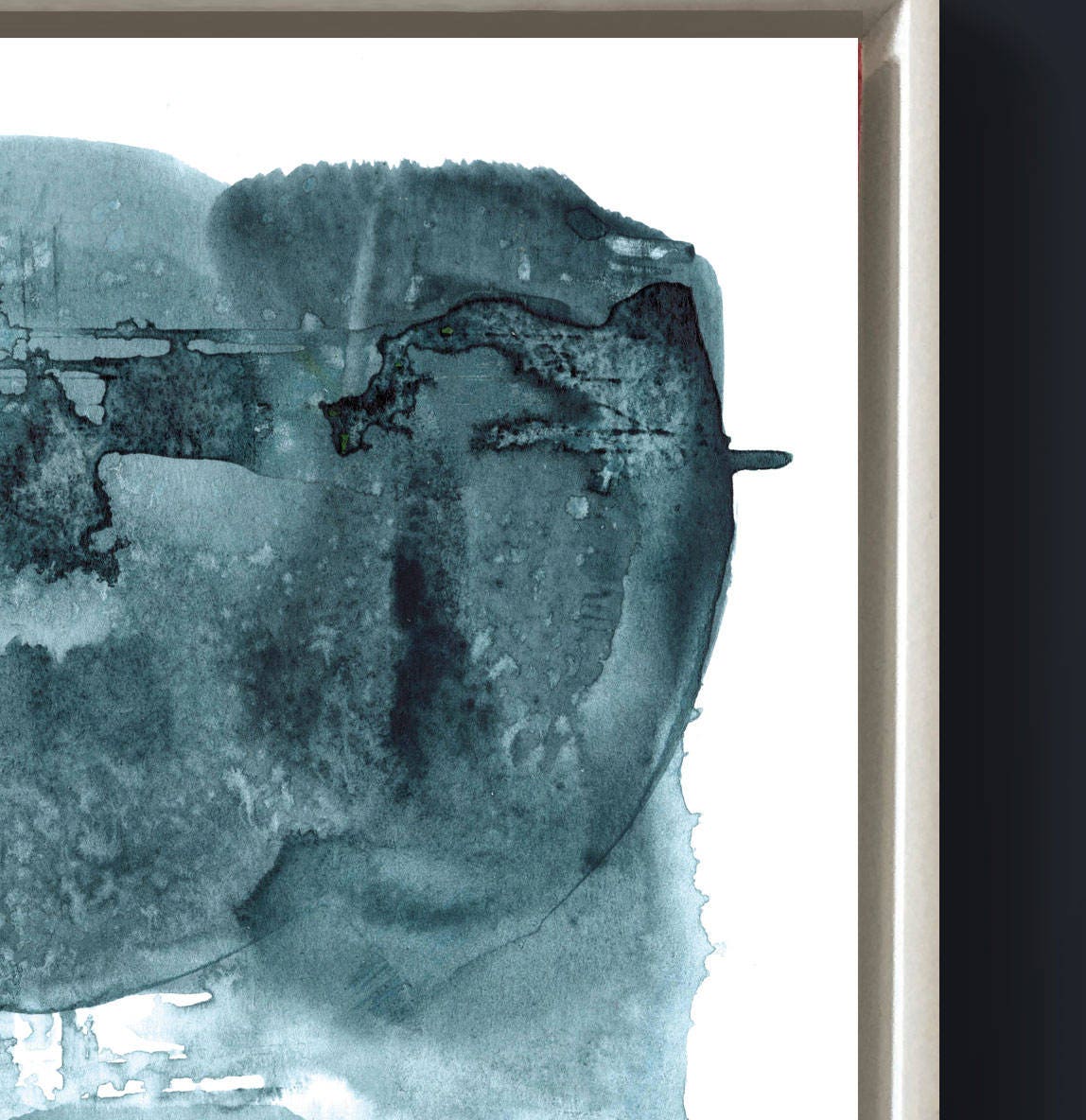 Printable Abstract Art Oversize Art 50x70 Inches Navy Blue | Etsy