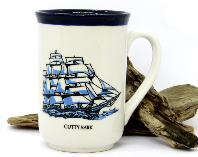 Cutty Sark - Tea Clipper Vintage Ceramic Pottery Mug Coffee Cup ...