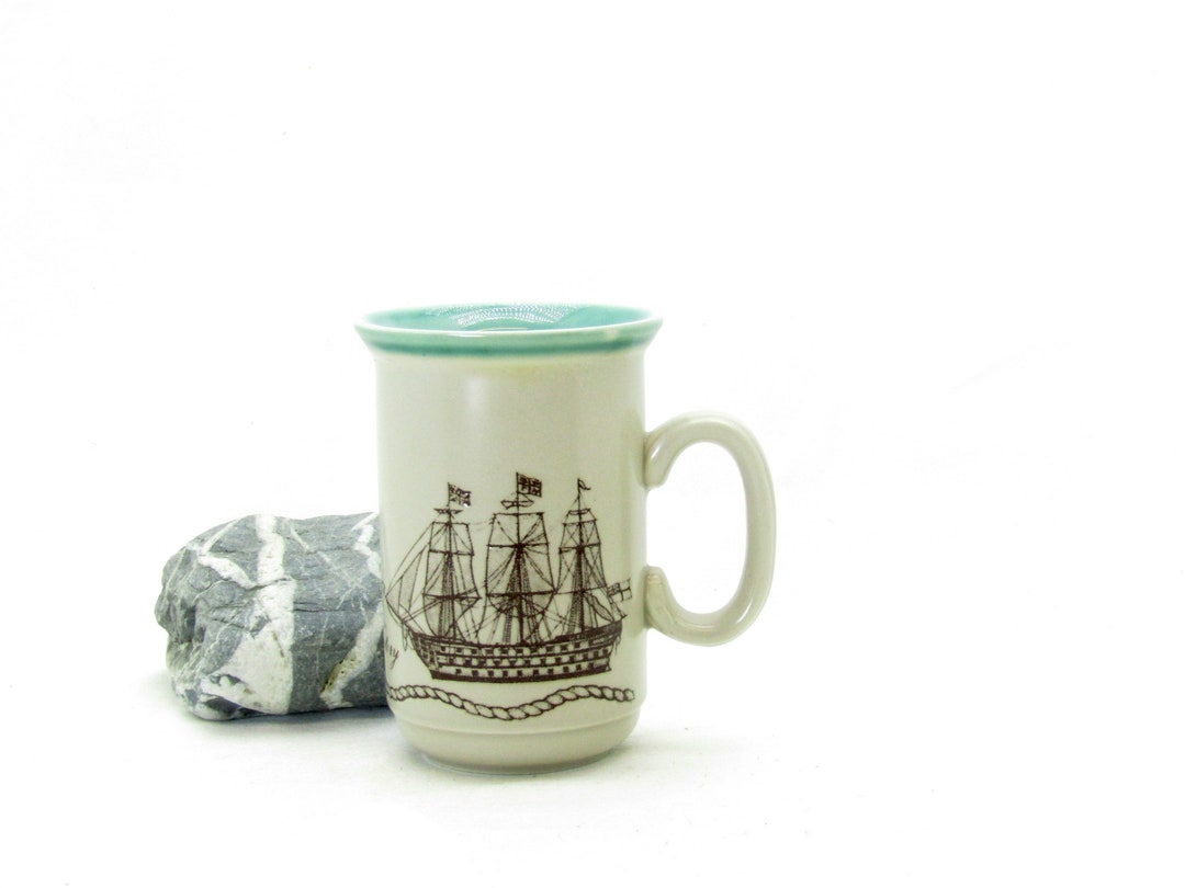 HMS Victory Churchill Pottery Coffee or Tea Mug Maritime Nautical Knot ...