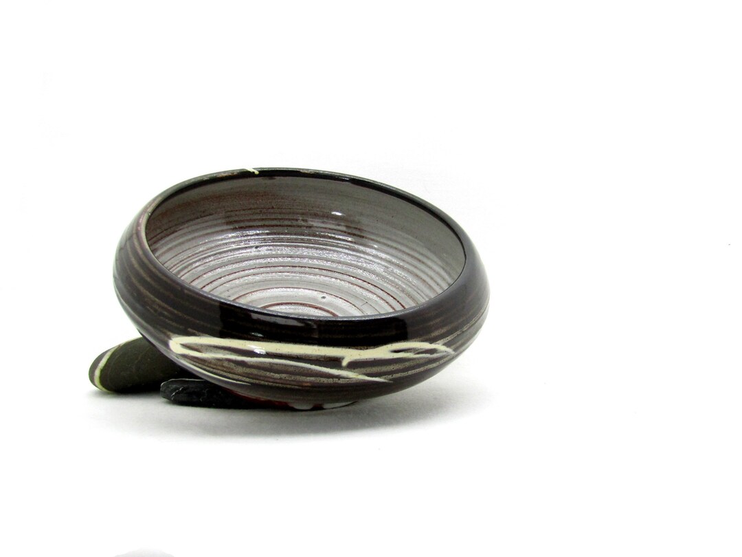 Buckfast Abbey Pottery Bowl - Swirl Decorated Hand Thrown Studio ...