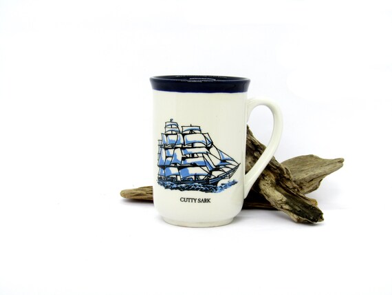 Cutty Sark Tea Clipper vintage ceramic pottery mug coffee | Etsy