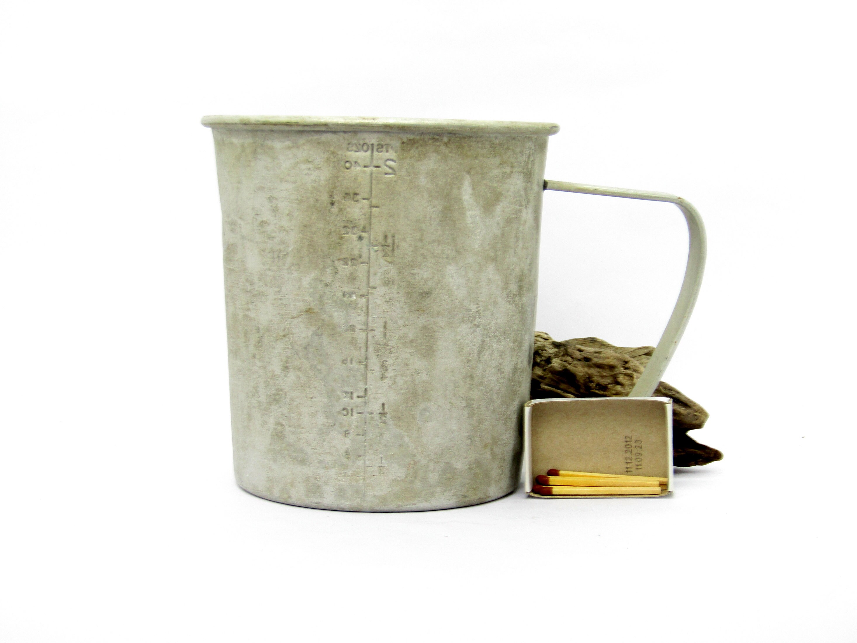 Metal measuring jug vintage aluminium tin water jug rustic | Etsy