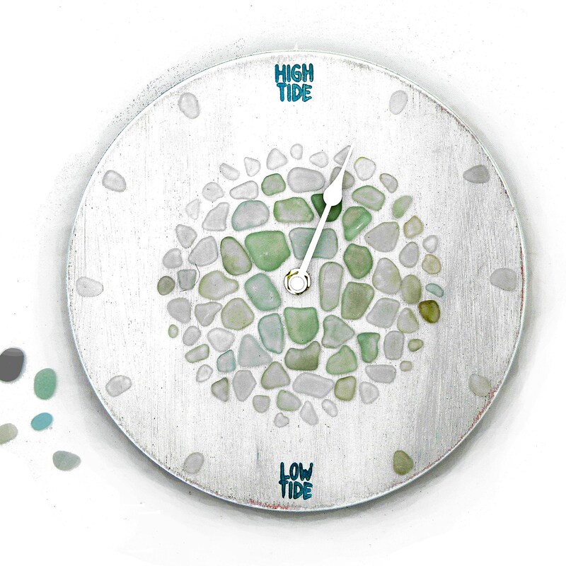 Sea Glass Clock - Etsy
