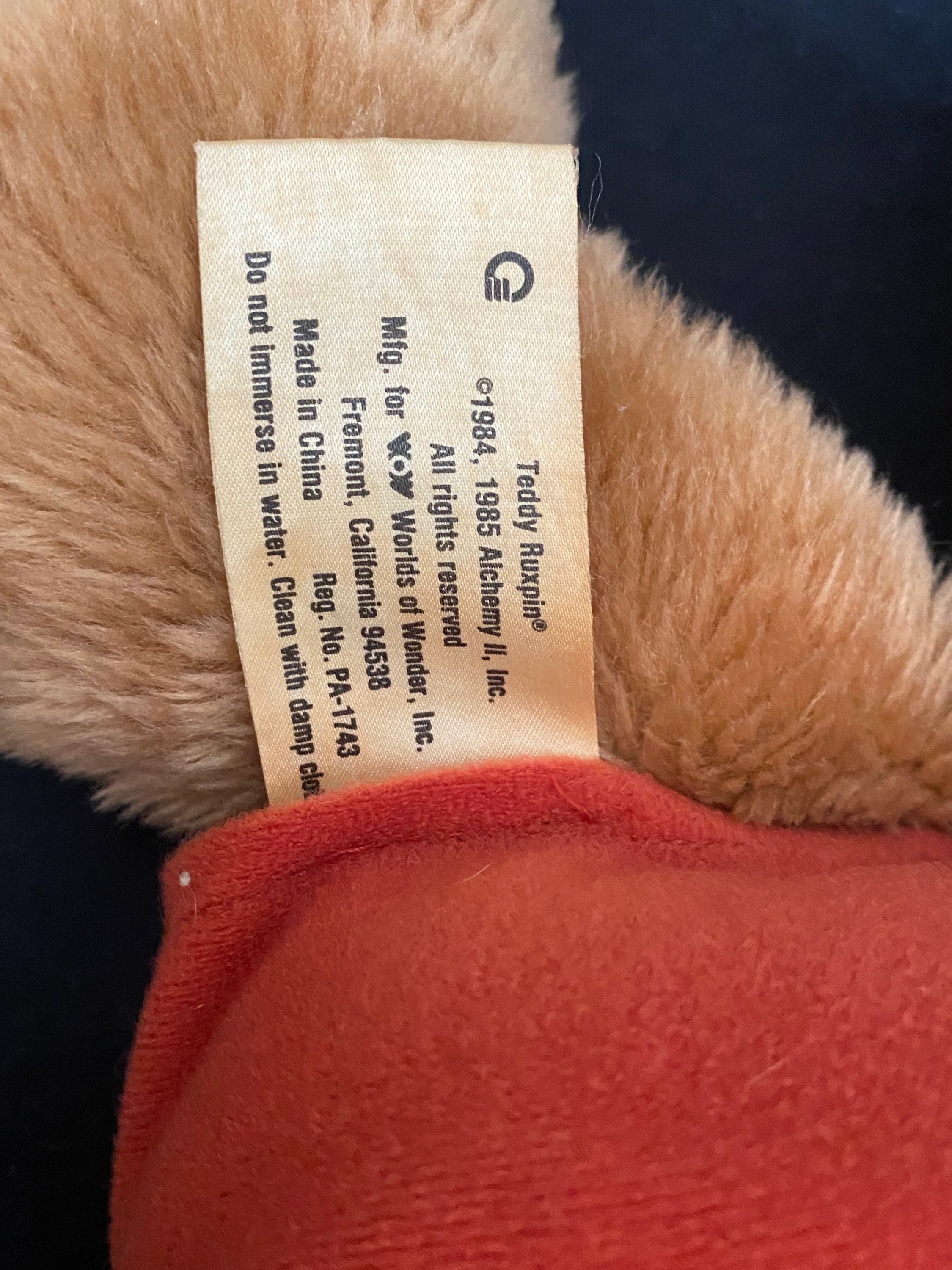 Vintage 1985 Worlds of Wonder Teddy Ruxpin Bear With Grubby - Etsy