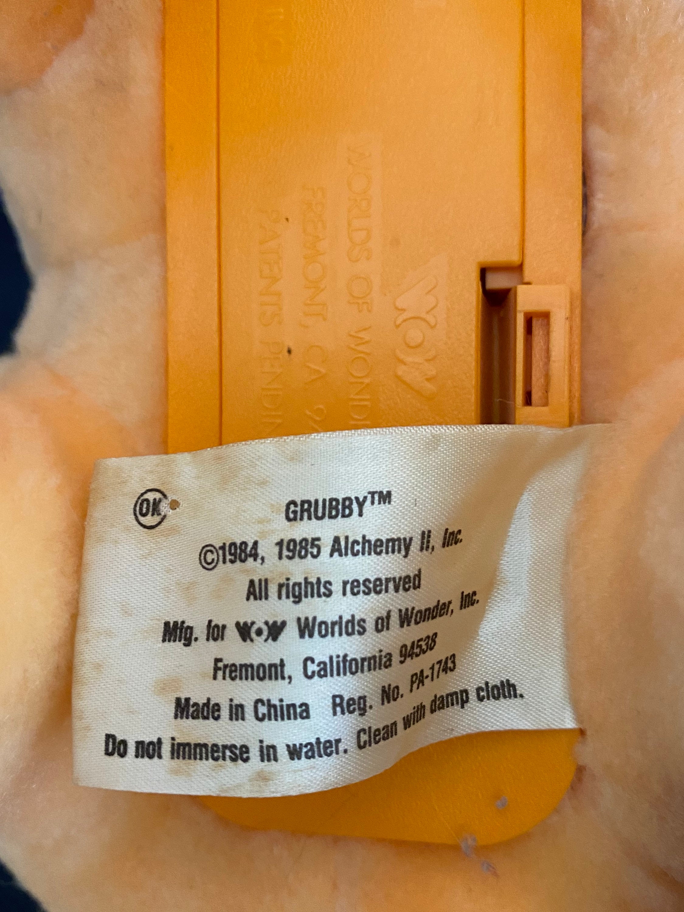 Vintage 1985 Worlds of Wonder Teddy Ruxpin Bear With Grubby - Etsy