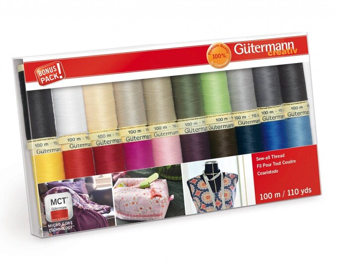 Gutermann Sew-all Thread 20 Spools 20 Colors Sampler. Basic - Etsy