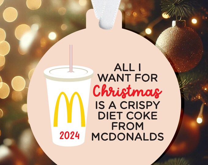 Crispy Diet Coke From Mcdonalds Christmas Ornament 2024 | Diet Coke ...
