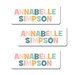 Daycare Labels | 30 Personalized Name Labels | Custom Preschool Name ...