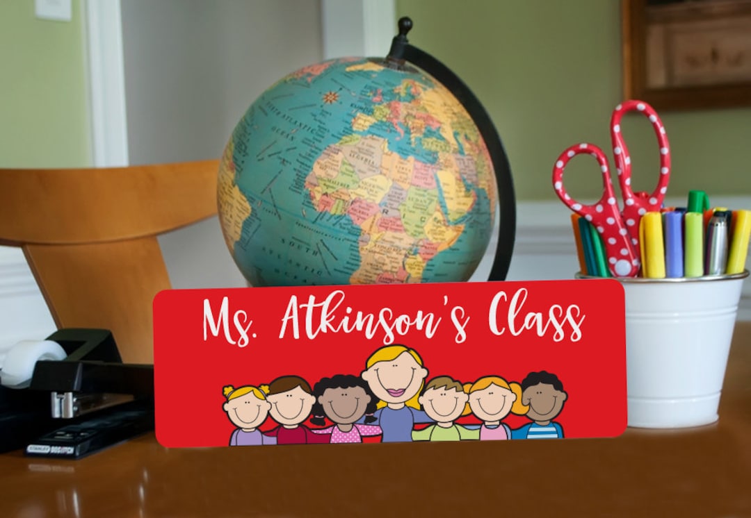 Custom Door Sign for Classroom, Personalized Teacher Sign, Daycare ...