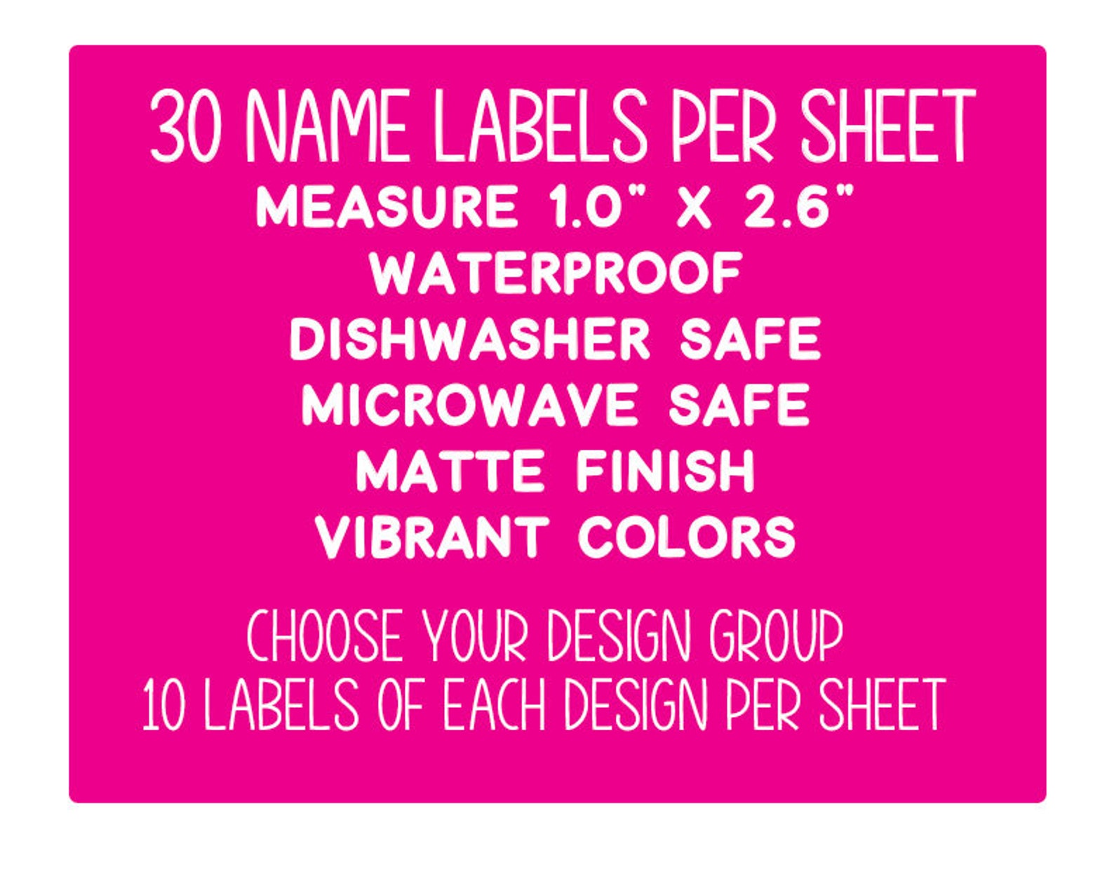 Daycare Labels 30 Personalized Name Labels Custom Preschool Name Labels ...