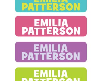 Mini Name Labels Waterproof Personalized Skinny Stickers - Etsy
