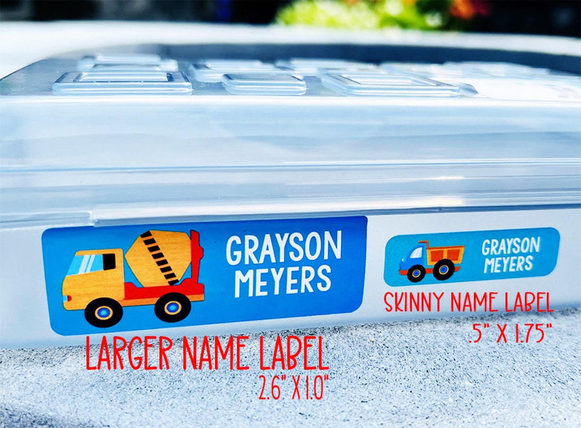 Boy Name Labels School Supply Stickers Daycare Labels Pack - Etsy