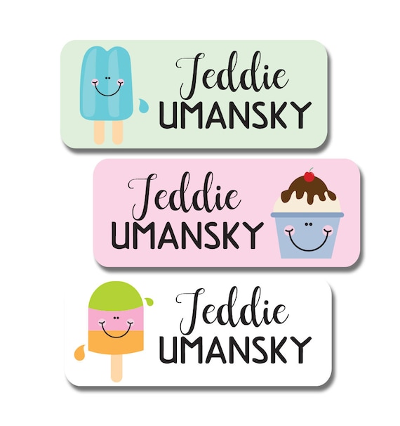 Kids Name Labels Personalized Waterproof Daycare Labels | Etsy