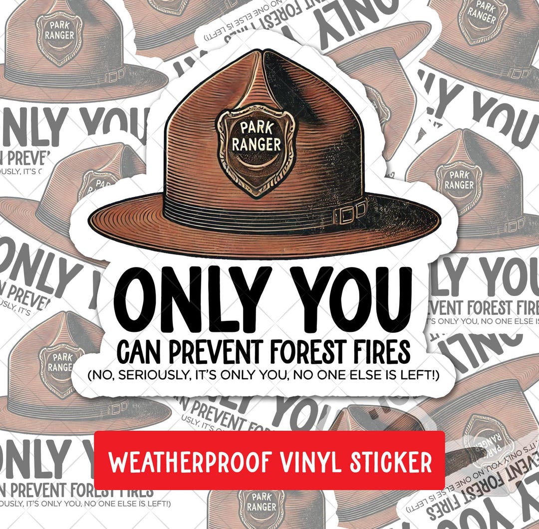 Only You Can Prevent Forest Fires Stickers | Smokey the Bear Resist ...