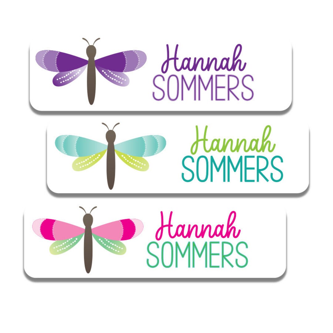 Custom School Name Labels, Daycare Stickers, Personalized Waterproof ...
