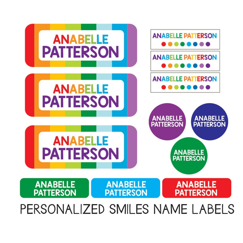 Girl Name Labels School Supply Variety Pack Labels Daycare - Etsy