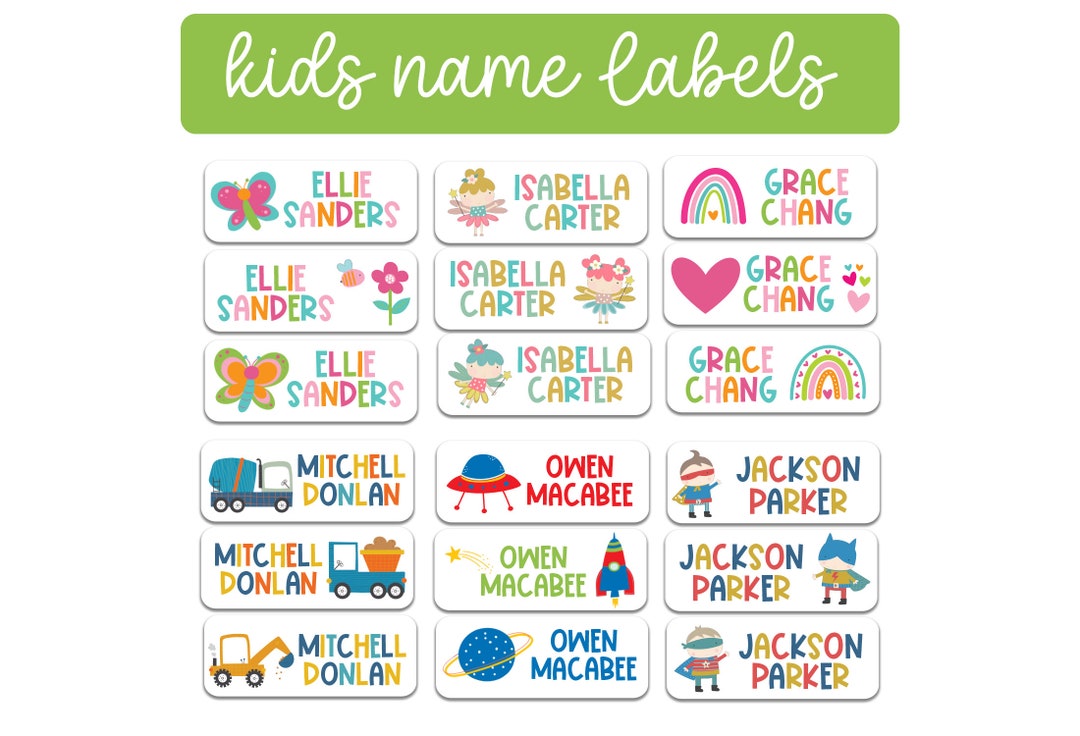 Daycare Labels |dishwasher Safe Labels | School Supply Labels ...