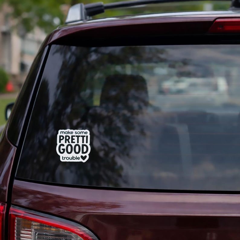 Make Pretti Good Trouble Laptop Sticker, Alex Pretti Pretty and Renee ...