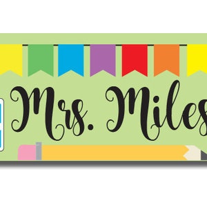 Personalized Teacher Door Name Sign, Teacher Christmas Gift, Preschool ...
