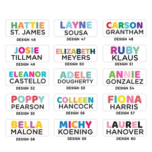 58 School Supply Labels Variety Sizes - Waterproof Dishwasher Safe ...