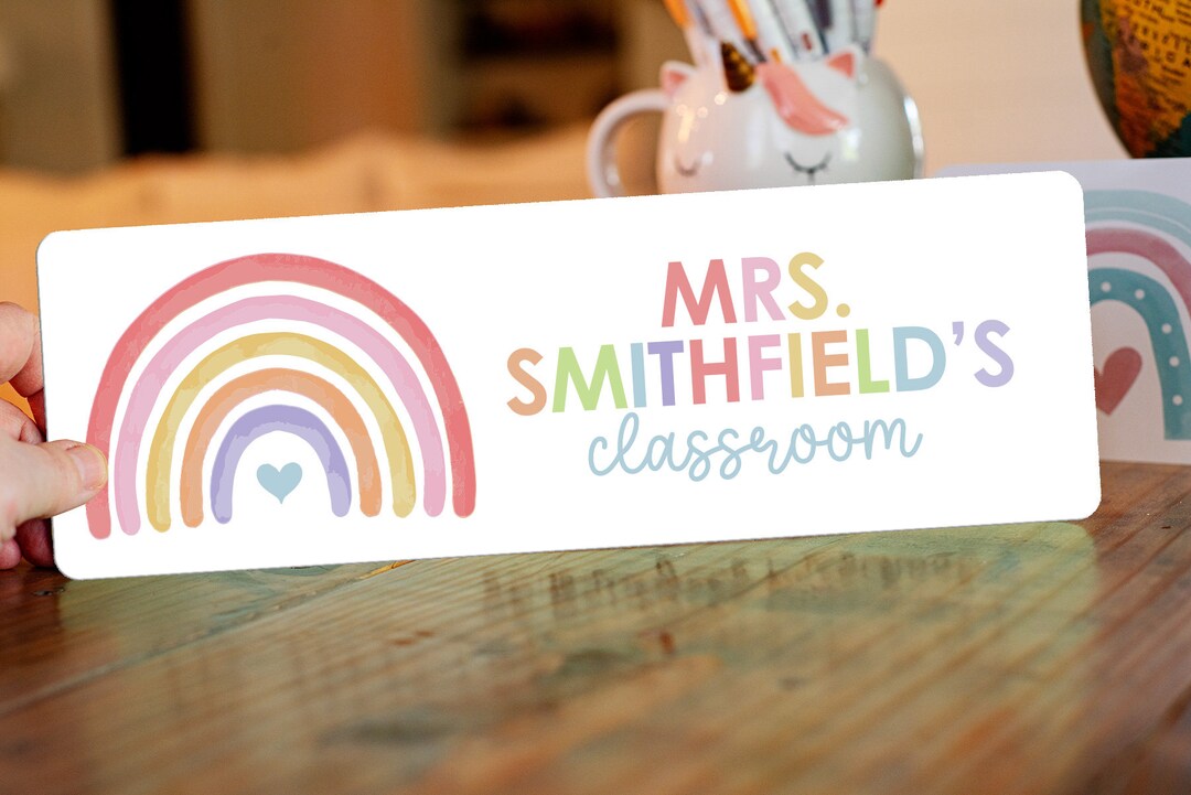 Teacher Sign | Custom Door Sign for Teachers | Gifts for Teachers ...