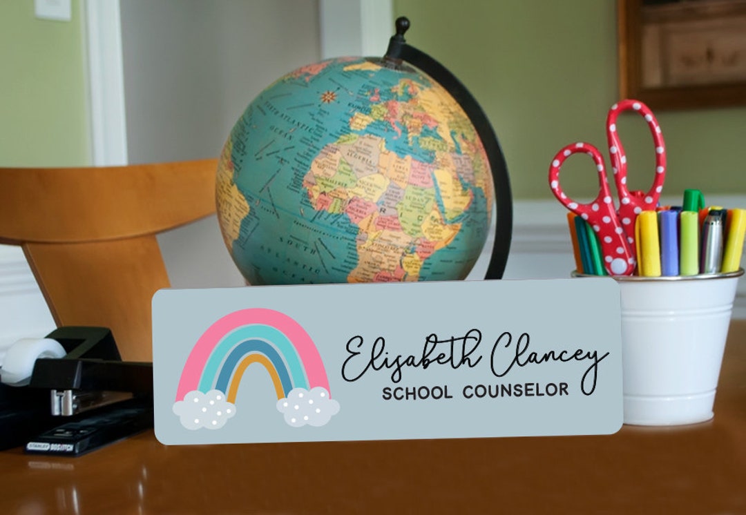 Rainbow Teacher Door Sign, Personalized Teacher Sign, Teacher ...