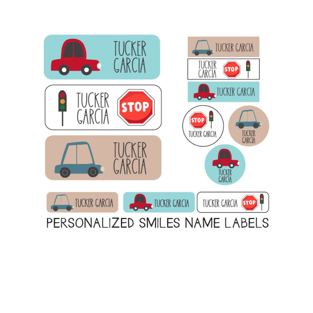 Waterproof Name Labels for Boys | Variety Pack of Labels for School ...