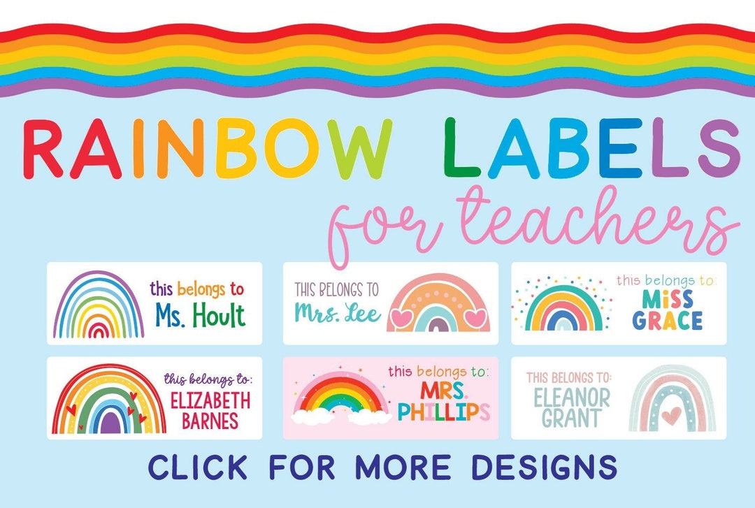 Teacher Labels for Books, Classroom Supplies, School Items ...