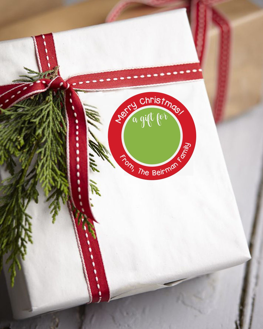 Christmas Stickers | Personalized Holiday Gift Stickers | A Gift For - Etsy