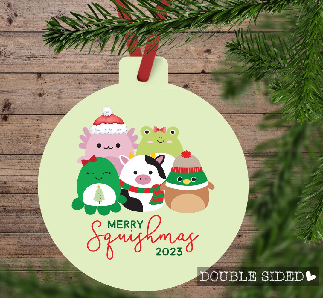 Squishmallow Christmas Ornament 2023, Merry Squishmas,axelotl, Wendy ...