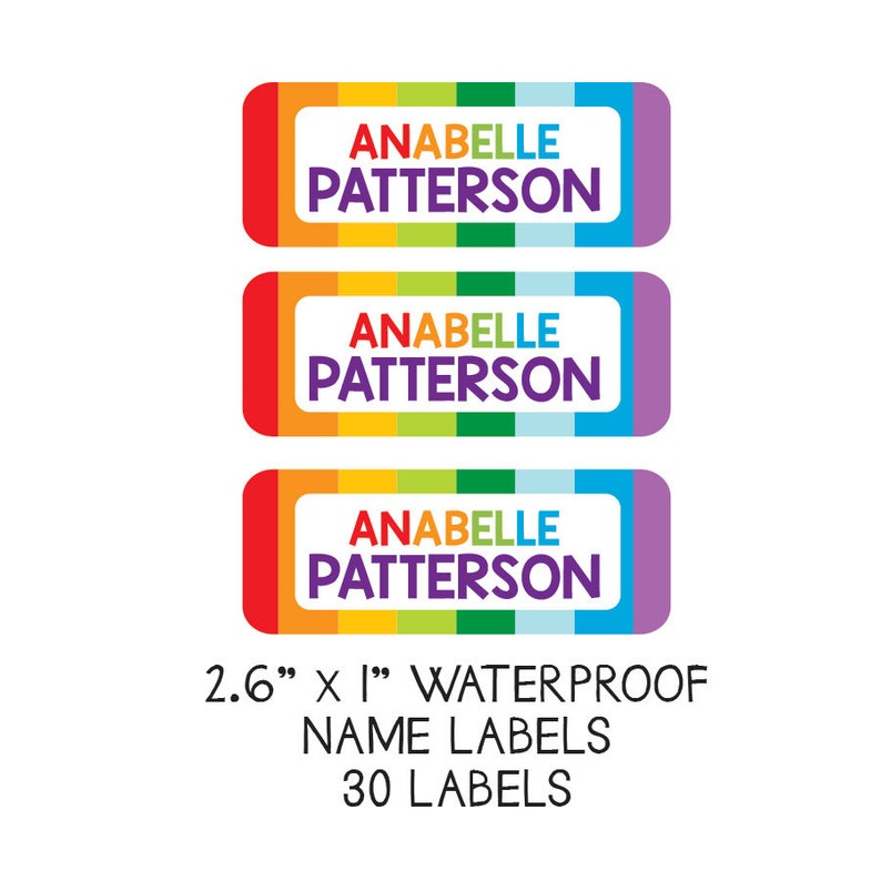 Girl Name Labels School Supply Variety Pack Labels Daycare | Etsy