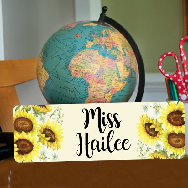 Teacher Sunflower Door Sign - Etsy