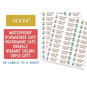 Daycare Labels |dishwasher Safe Labels | School Supply Labels ...