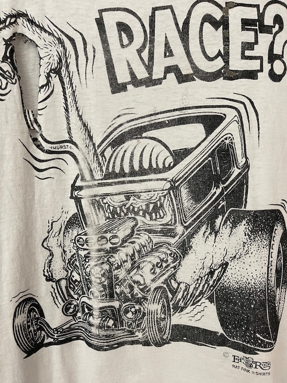 Rat Fink Ed Roth The Rat trashed tank top, cut off sl… - Gem