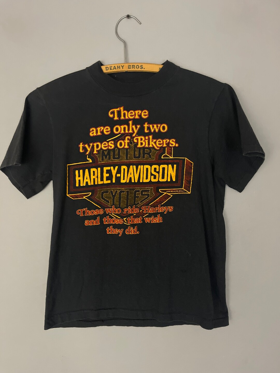 Camiseta vintage de moto Harley Davidson sólo hay dos tipos de moteros House of Harley, camiseta ...