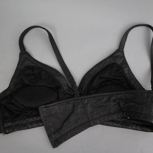 Harley Davidson Motorcycle Biker Leather Bra, Bustier, Bralette, Crop ...