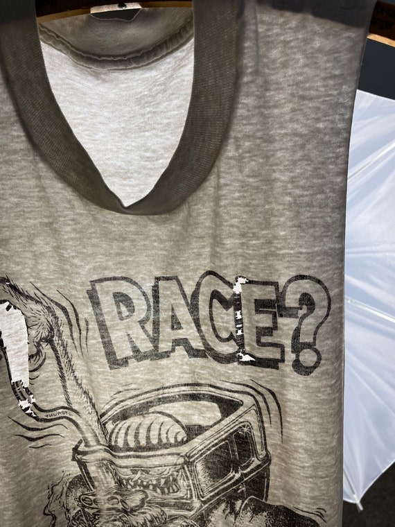 Rat Fink Ed Roth The Rat trashed tank top, cut off sl… - Gem