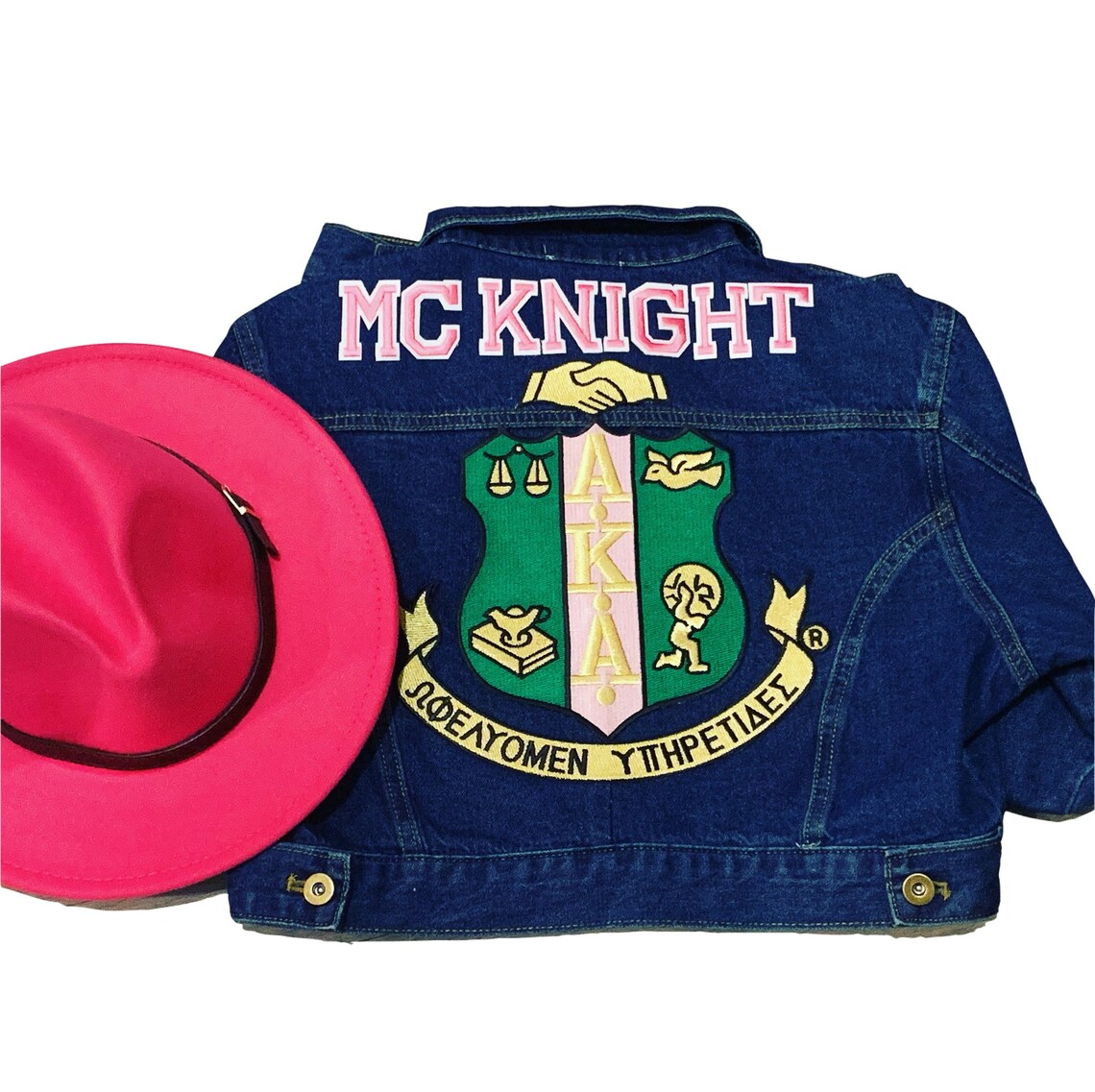 Sorority Jean Jacket (all Orgs Available) Specify Sorority When ...