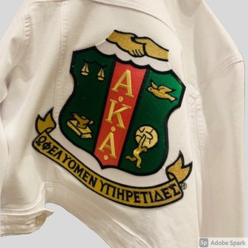 Sorority Jean Jacket all Orgs Available - Etsy