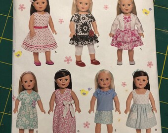 Simplicity 1484 18 Doll Clothes Pattern - Etsy