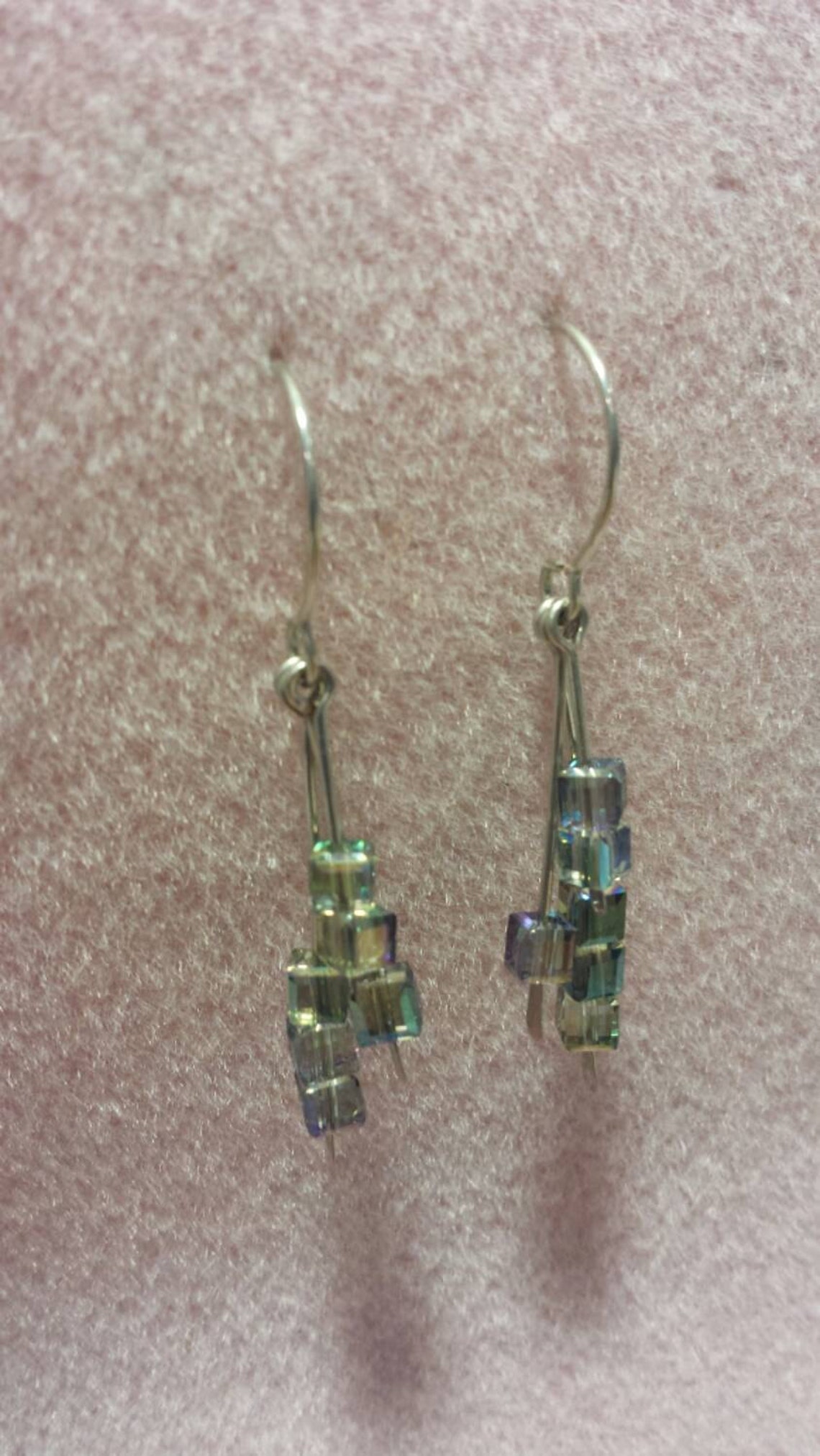 Cube Dangle Earrings - Etsy