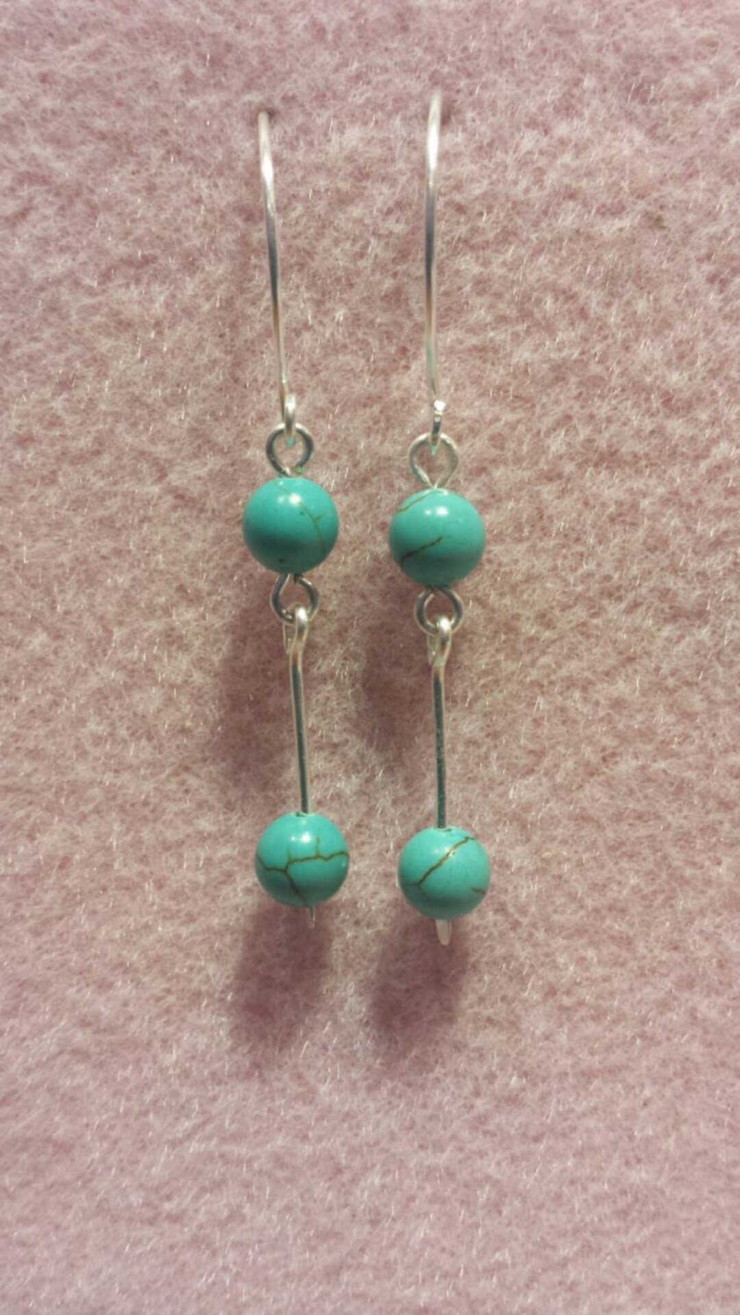 Turquoise Dangle Earrings - Etsy