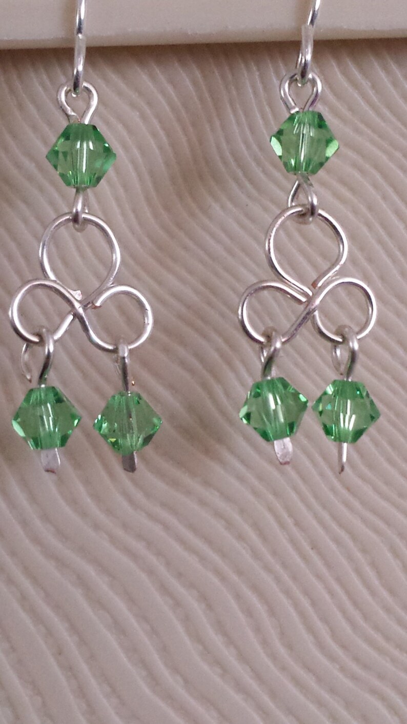 Three Loop Chandelier Swarovski Crystal Earrings. - Etsy