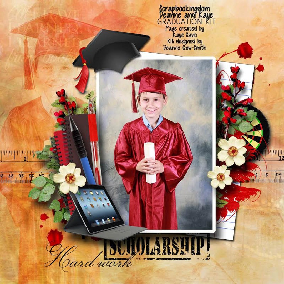 Graduation Scrapbooking Kit : University Degrees, Wordart Stamps ...