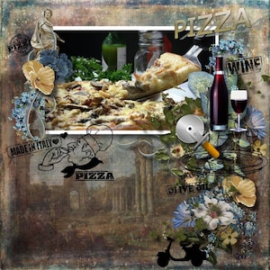 Rome Italy Scrapbook KIT -digital Embellishments and Scrapbook Papers ...