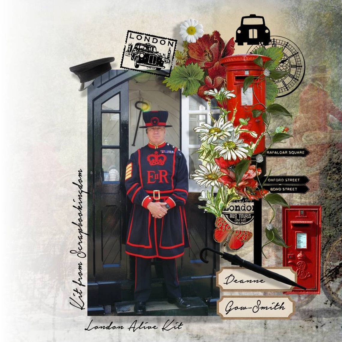LONDON ALIVE : Scrapbooking Kit, Big Ben,london Eye,london Bridge ...